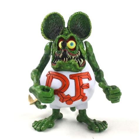【div Mall】12cm 3styles Rat Fink Action Figures Joints Movable Ed Roth Ratfink Mouse Pvc