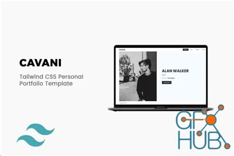 Web Template Cavani Tailwind Css Personal Portfolio Template 100651