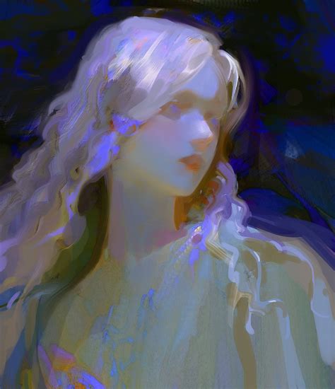 Safebooru 1girl Abstract Blonde Hair Blue Eyes Closed Eyes Closed