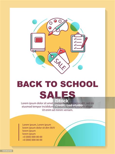 학교 총 판매 브로셔 템플릿 레이아웃입니다 할인 체크리스트 전단지 소책자 선형 그림이있는 전단지 인쇄 디자인 잡지 연례 보고서 광고 포스터에 대한 벡터 페이지 레이아웃