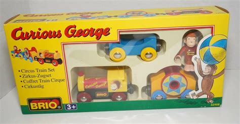 Brio Curious George Circus Train Set 32908 New Rare Vintage 2001