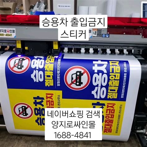 승용차 출입금지 스티커 Youtube