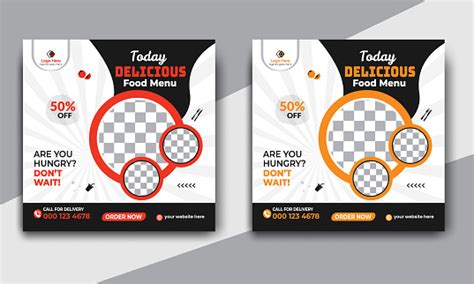 패스트 푸드 레스토랑 비즈니스 마케팅 소셜 미디어 게시물 또는 추상적 인 배경의 웹 배너 템플릿 디자인 신선한 피자 버거 및 온라인 판매 홍보 전단지 또는 포스터 디자인