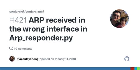 Arp Received In The Wrong Interface In Arpresponderpy · Issue 421 · Sonic Netsonic Mgmt · Github
