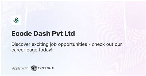 Ecode Dash Pvt Ltd Career Page Jobs