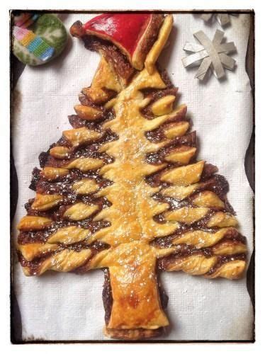 Árvore De Natal De Massa Folhada Com Nutella 485