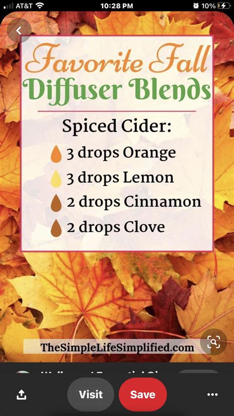 Favorite Fall Diffuse Blends How To Make Fall Diffuser Blends Fall