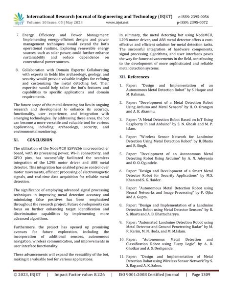 Metal Detecting Bot Using Nodemcu 8266 Pdf