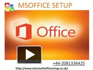 PPT Office Com Setup Product Key Dial PowerPoint