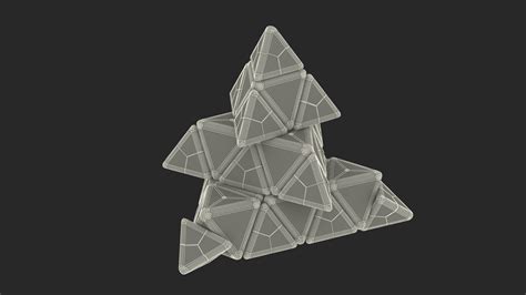 3d 3x3 Pyraminx Cube Magic Twist Model Turbosquid 2149912