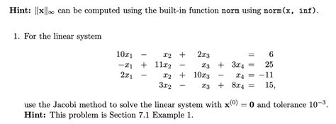 Solved Hint Can Be Computed Using The Built In Function