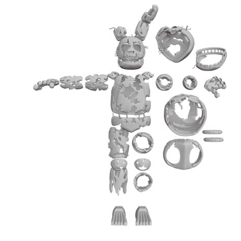 🎃 Fnaf Five Nights At Freddys Springtrap Part For Cosplay Or