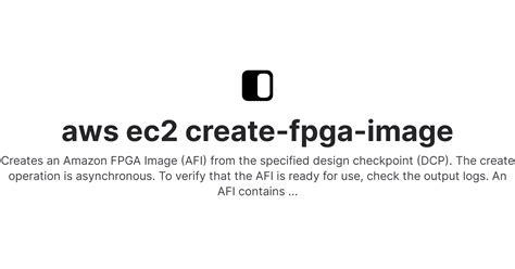 Aws Ec2 Create Fpga Image Fig