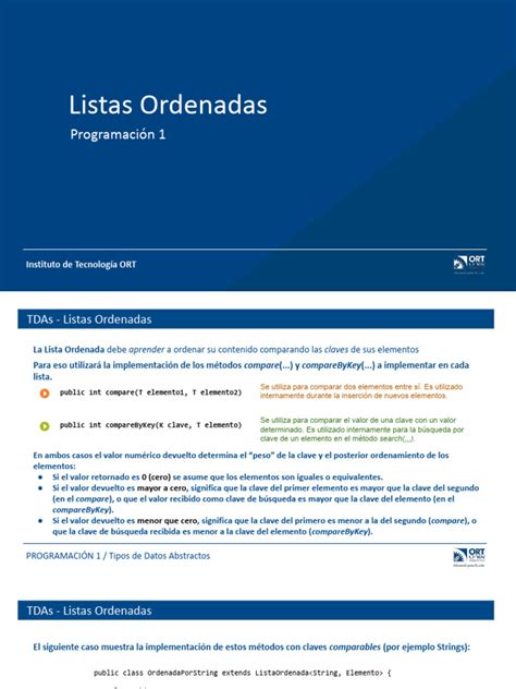 Prog1 Tdas Listas Ordenadas 2 Pdf Ingeniería Informática Desarrollo De Software