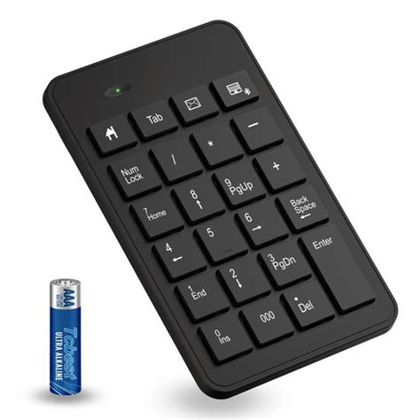 GetUSCart Bluetooth Number Pad With Battery Keys Wireless Numeric Keypad Upgraded Version