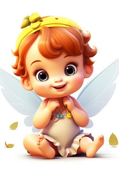 Premium Ai Image Cute Angel Cartoon Clipart