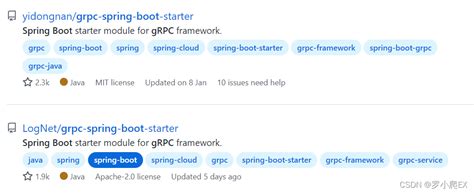 Grpc与springboot集成grpc Spring Boot Starter Csdn博客