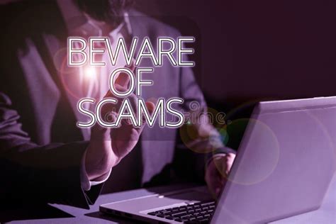 Inspiration Showing Sign Beware Of Scams Internet Concept Stay Alert