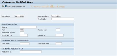 MF45 SAP Tcode Reprocessing Components Rep Manuf