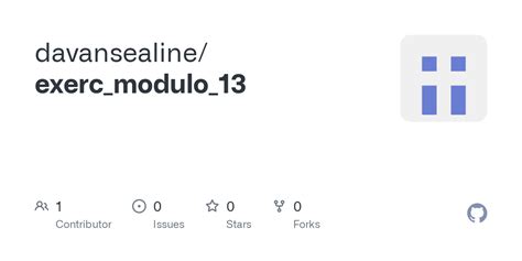 Github Davansealine Exerc Modulo
