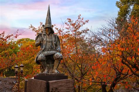 Kumamoto Japan Nov 23 2022 Statue Of Kato Kiyomasa In Front Of