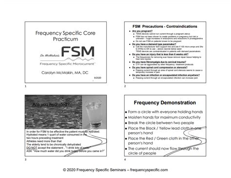 Practicum Handouts Frequency Specific Microcurrent Frequency Specific Microcurrent