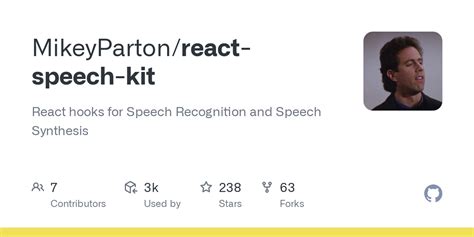 Github Mikeypartonreact Speech Kit React Hooks For Speech Github Mikeypartonreact Speech Kit React Hooks For Speech