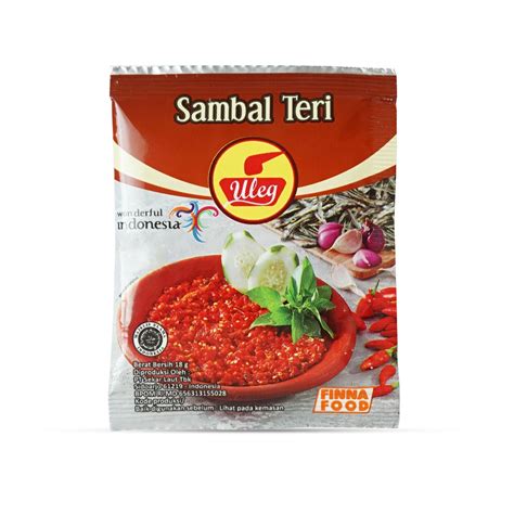 Jual Sambal Uleg Renceng 10 Sachet X 18 Gr Sambal Uleg Finna Renteng