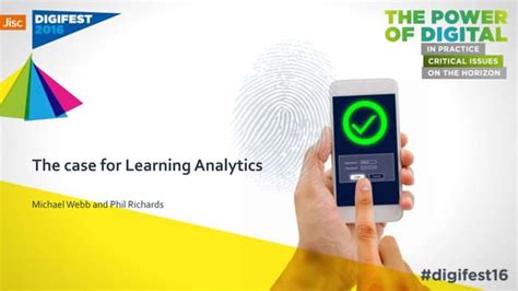 The Case For Learning Analytics Jisc Diest 2016 Ppt