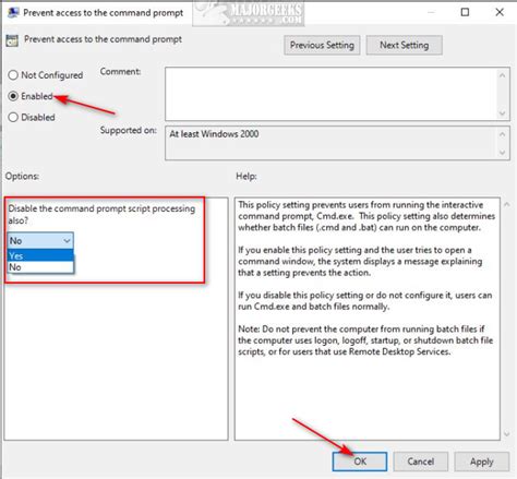 How To Disable The Command Prompt And Cmd And Bat In Windows 10 And 11