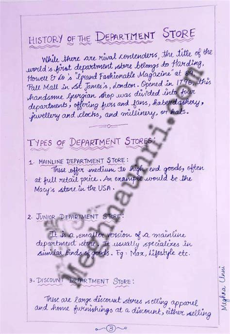 Business Studies Cbse Class 11 Project Visit To A Department Store Business Studies Cbse Class 11 Project Visit To A Department Store