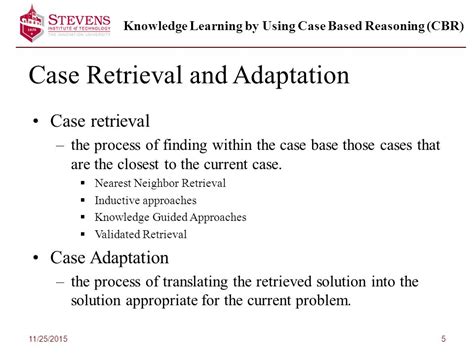 knowledge learning by using case based reasoning cbr ppt download