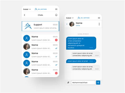 Chat Ui Design By Nesa Pabakhtzadeh On Dribbble