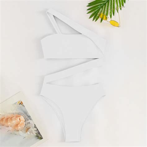 Idall One Piece Swimsuit Womenbathing Suit Womens New Solid Color