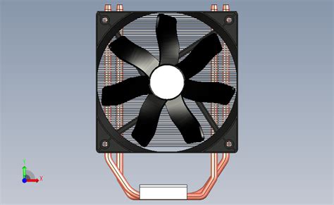 电脑CPU散热器 STEP 模型图纸下载 懒石网