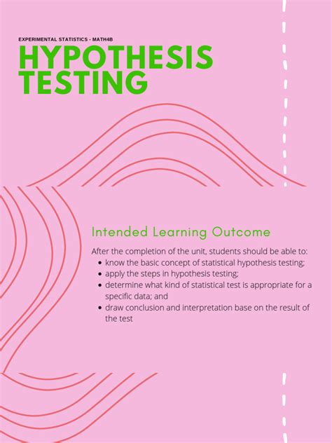 Hypothesis Testing Statistics Pdf Statistical Hypothesis Testing
