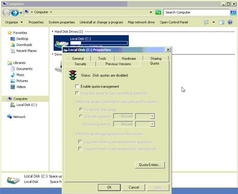 Turning Off Disk Quota Management Arts Management Systems