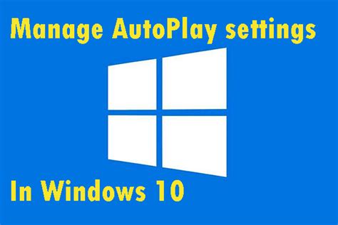 Manage AutoPlay Settings For USB Drives And Memory Cards MiniTool