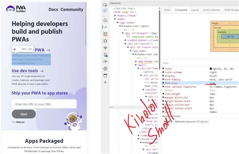 SITE Website Mobile Style Minor Improvements Issue Pwa Builder PWABuilder GitHub