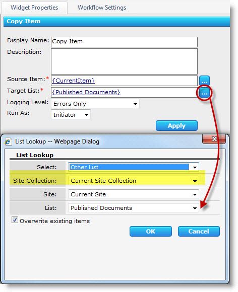Example Using Copy Item Widget Bamboo Solutions