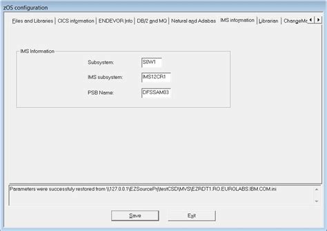 Configuring The Z Os Connection