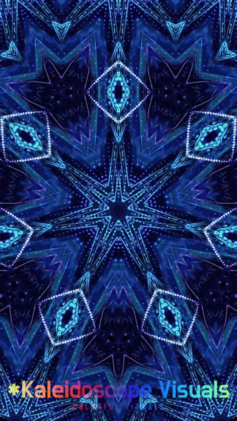 Blue Kaleidoscope Visual Meditation Abstract Art Kaleidoscope Project