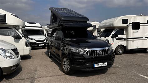 렉스턴칸 캠핑카 비캠프k3 대한캠핑카제작 차박 낚시 캠핑 데일리카 겸용최적 Youtube