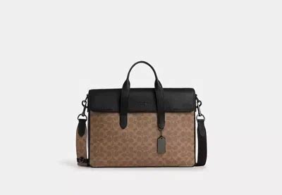 Coach Outlet Sullivan Portfolio Brief In Signature Canvas In Multi