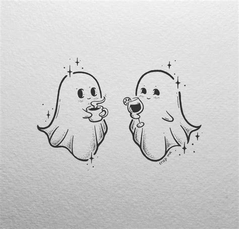 Pinterest Mini Drawings Ghost Tattoo Cute Drawings
