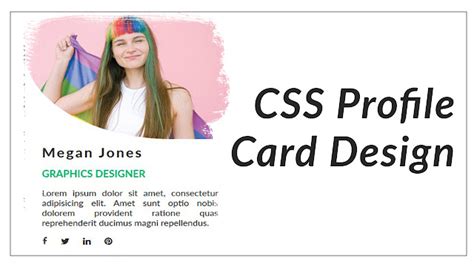 profile card ui design using html and css