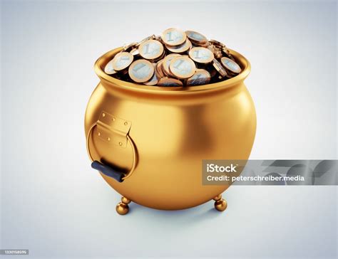 유로 동전의 전체 주전자 3d 그림 0명에 대한 스톡 사진 및 기타 이미지 0명 개념 금 금속 Istock