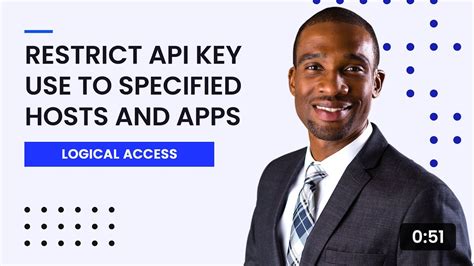 Restrict Api Key Use To Specified Hosts And Apps Youtube