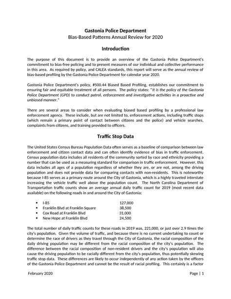 Biased Based Profiling Analysis 2020 Documentcloud