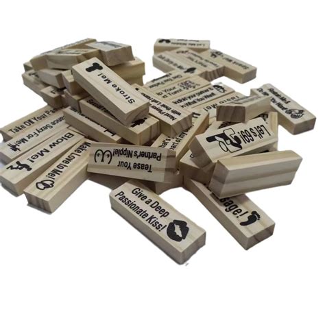 48pcs Game Sex Block Tumbling Wooden Tower Stacking Blocks Adult Erotica Party Sm 48pcs Game Sex Block Tumbling Wooden Tower Stacking Blocks Adult Erotica Party Sm